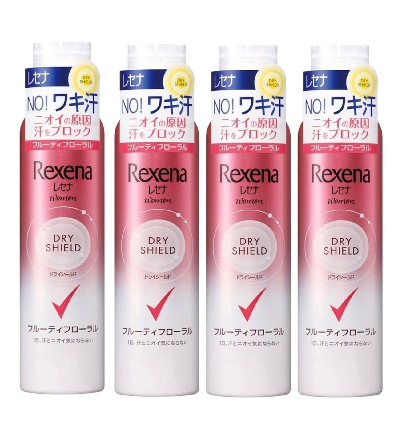 レセナ Rexena ドライシールド パウダースプレー フルーティフローラル 135g 制汗剤 夏 4本 セット まとめ ドライシールド - メルカリ