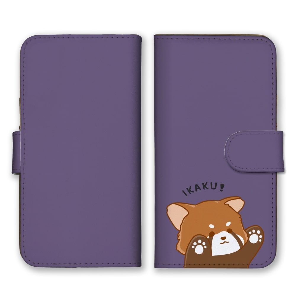 iPhone13 Pro ケース 手帳型 アイフォン13 プロ スマホケース 携帯ケース レッサーパンダ 動物 あにまる キャラクター 可愛い かわいい イラスト 威嚇 肉球 シンプル カラー ...