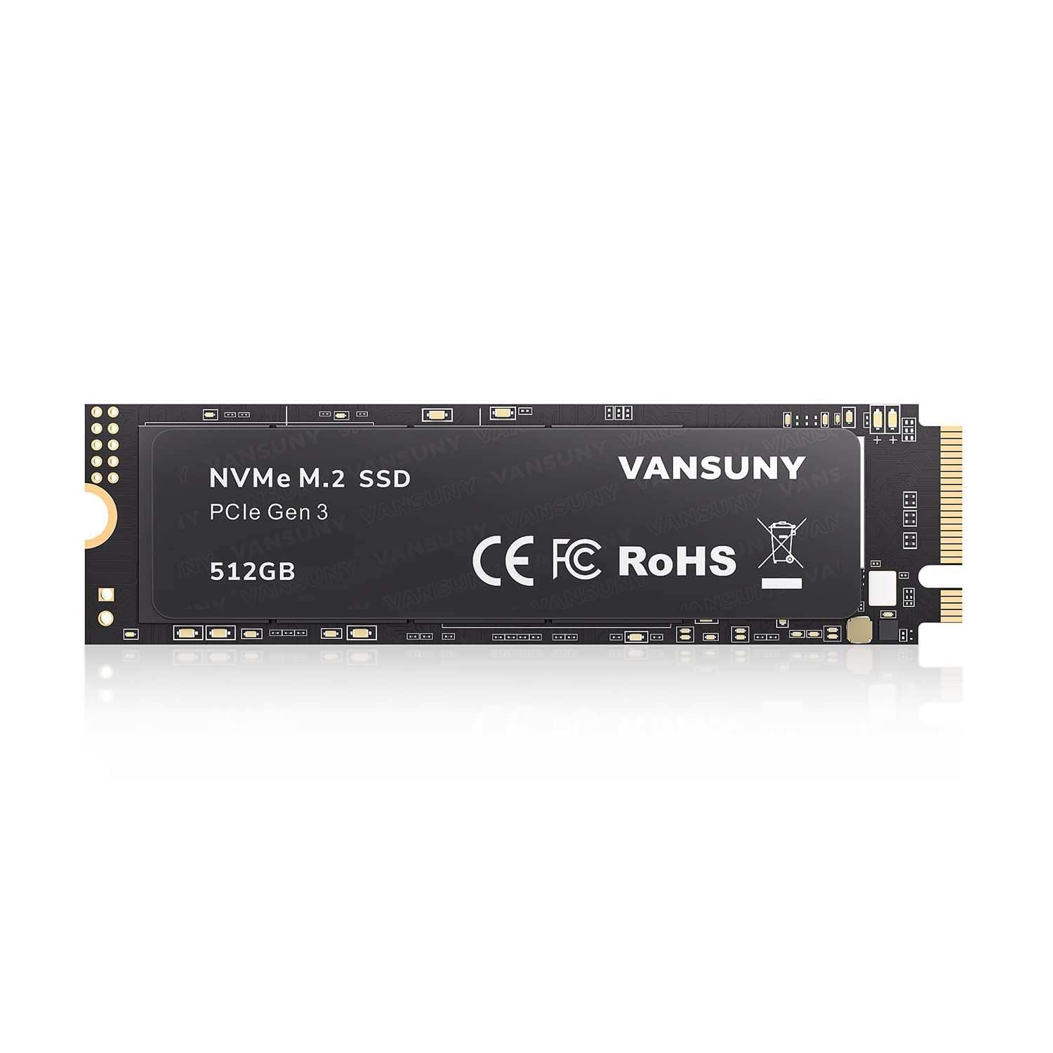 Size:512GB_Color:PCIe NVMe M.2 Vansuny 内蔵SSD 512GB PCle 3.0 NVMe M.2 ...