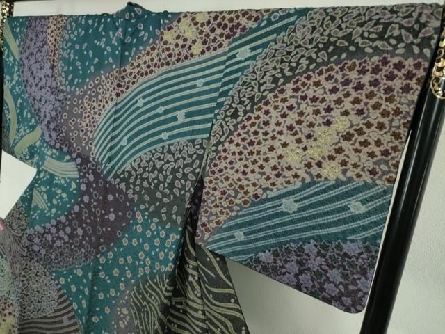 平和屋本店□極上 中国三大刺繍 相良刺繍 訪問着 おぼろ染め 襲絞り