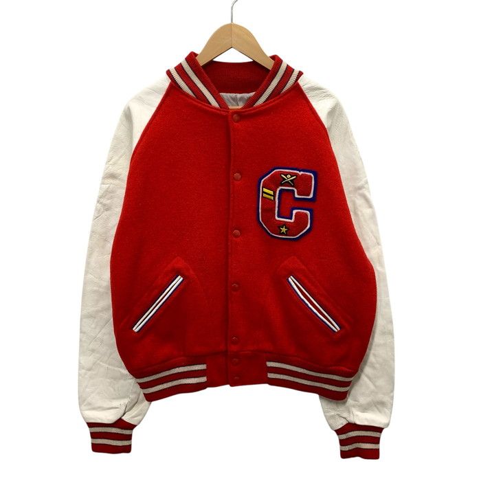 中古品】TM ATHLETICS LEATHER SLEEVE VARSITY JACKET 中古品】TM ATHLETICS LEATHER SLEEVE VARSITY JACKET