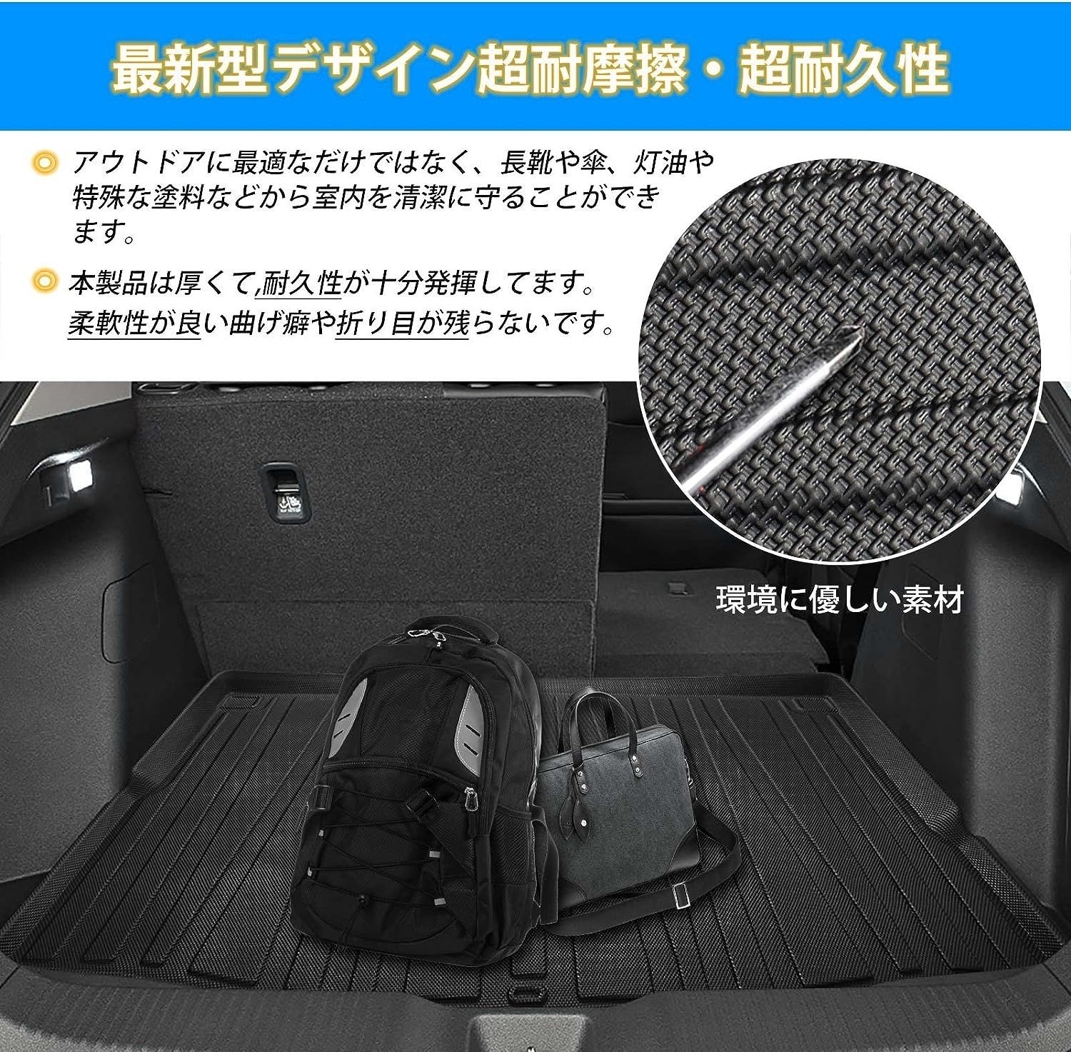 新型ヴェゼル RV系 ラゲッジマット【ブラック 3D 】トランクマット カーゴマット HONDA VEZEL RV3/4/5/6型 e:HEV 2021年4月~ ラゲージトレイ 立体カーゴ ...
