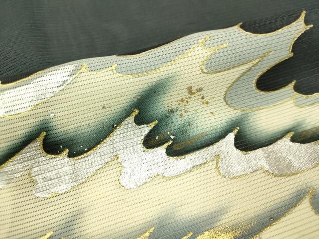 平和屋着物＊夏物 色留袖 絽 枝花文 BAAU3472hj