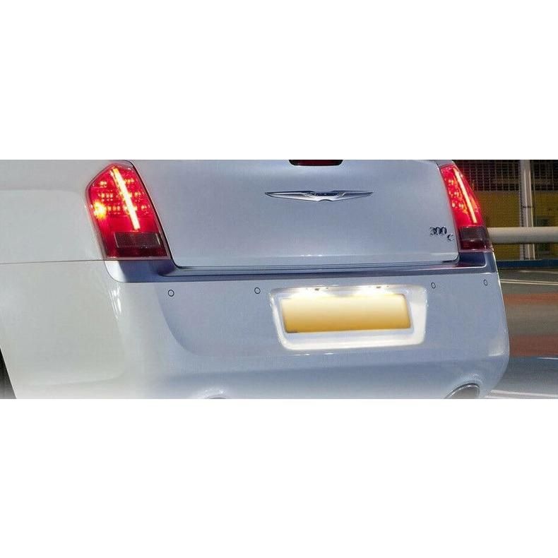 激白光 ! 交換式 ! LED ナンバー灯 ライセンス ランプ クライスラー 300 300C 300S LX36 リミテッド ラグジュアリー ...