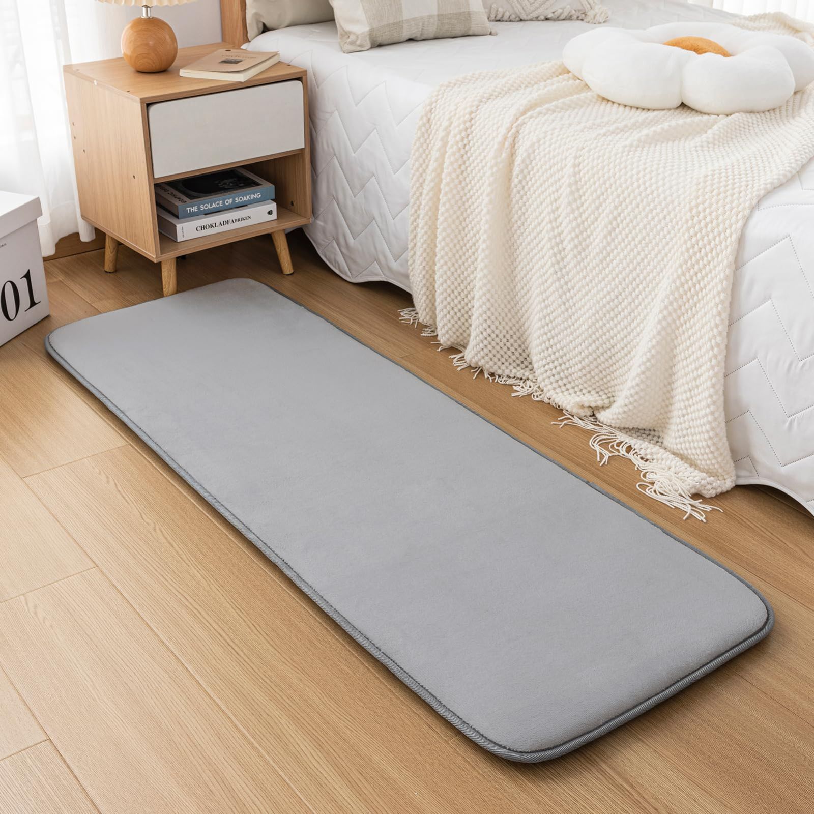 新品 HARUMIN 極厚30mm ラグ 50×150cm キッチンマット 玄関マット 約0.5畳 カーペット 厚手 廊下カーペット ラグマット ベッドサイド リビングマット フロアクッション ...