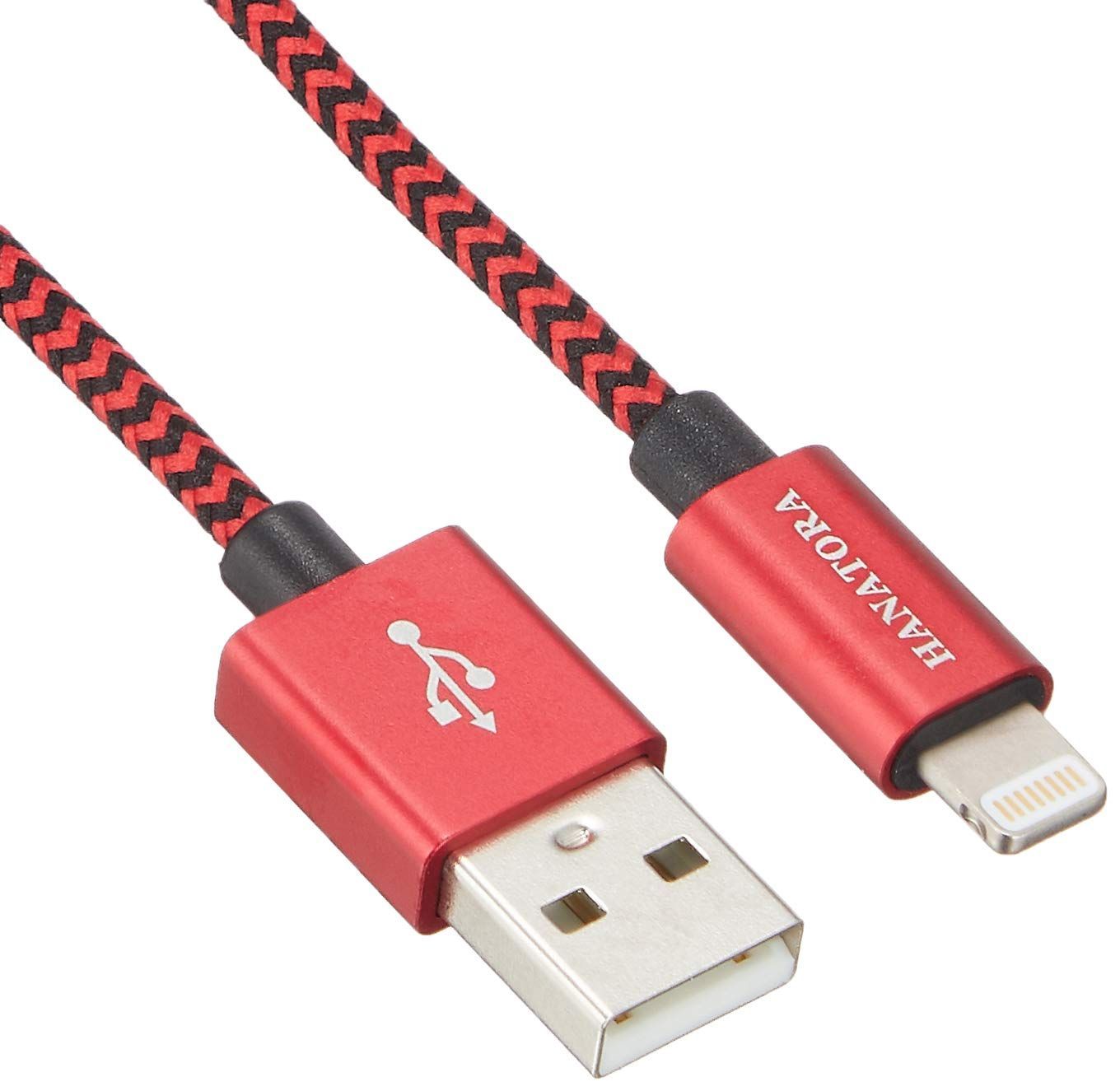 【HANATORA】 ライトニングケーブル iPhone iPad iPod 充電器 MFi Apple認証 急速充電 断線防止 メッシュ ...