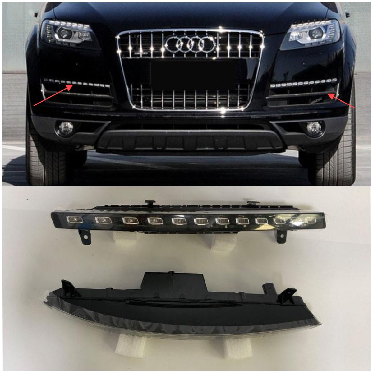 【送料無料】AUDI Q7 LEDデイライト 10-15年式対応 一対セット（12連タイプ） /4.17 - メルカリ
