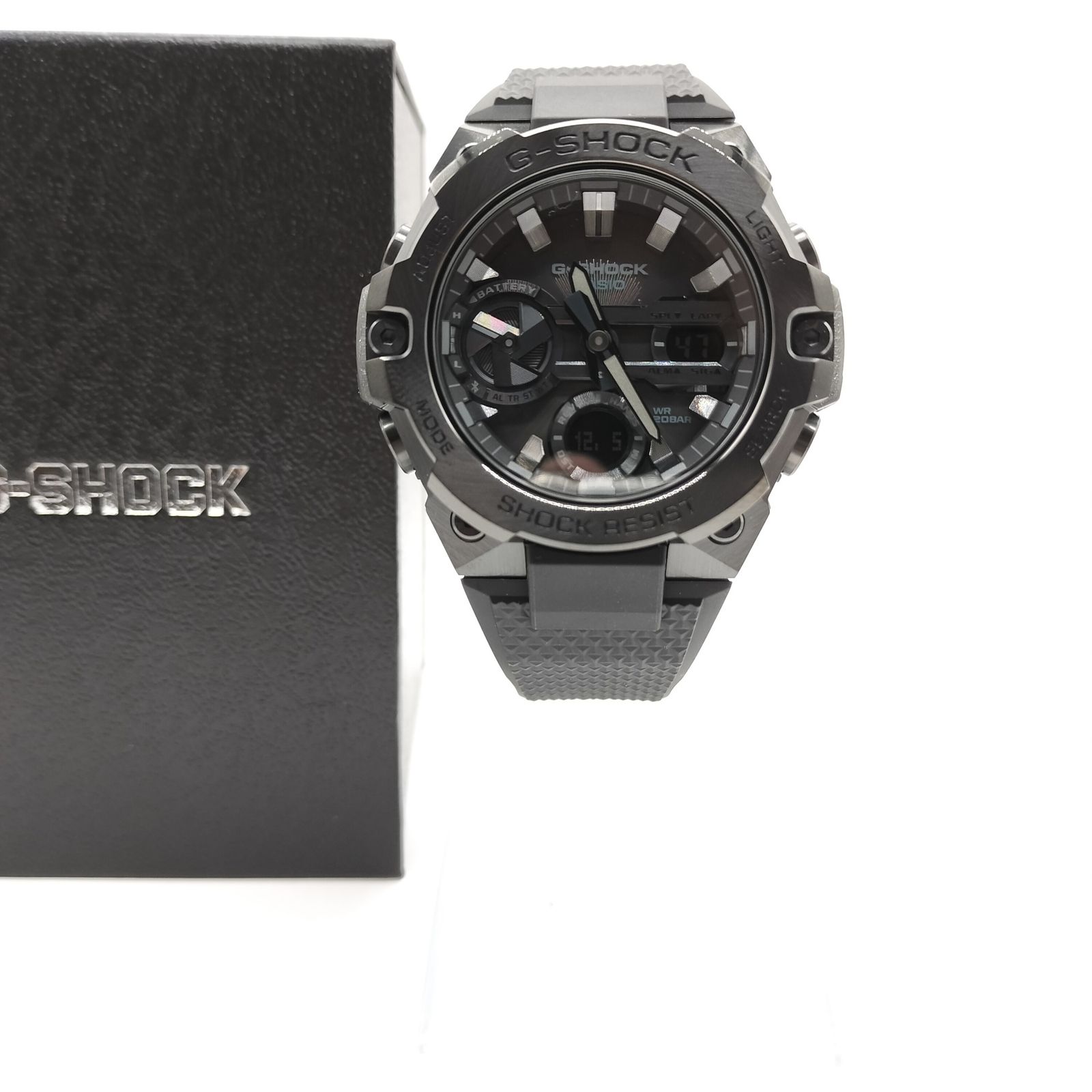 【極限の耐久性 最新技術】 CASIO G-SHOCK 腕時計 G-STEEL Bluetooth 電波ソーラー GST-B400BB-1AJF 黒 - メルカリ