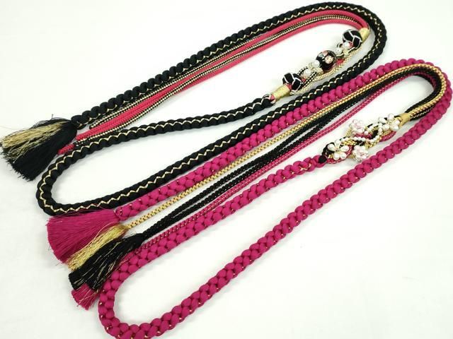 平和屋着物○和装小物 帯締め20本 高麗組 笹浪組 金糸 逸品