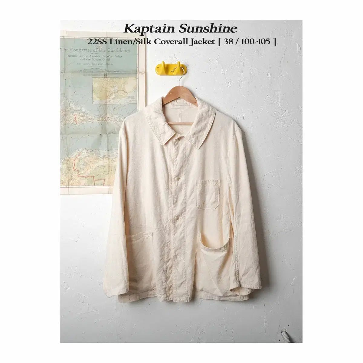 KAPTAIN SUNSHINE (キャプテンサンシャイン) 22SS リネン シルク カバーオール ジャケット 38 （ 100 ー 105 ) サイズ - メルカリ