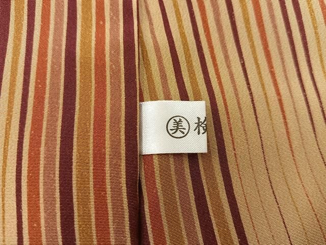 平和屋着物○長襦袢 無双仕立て 幾何学文様 正絹 逸品 BAAU7241mz