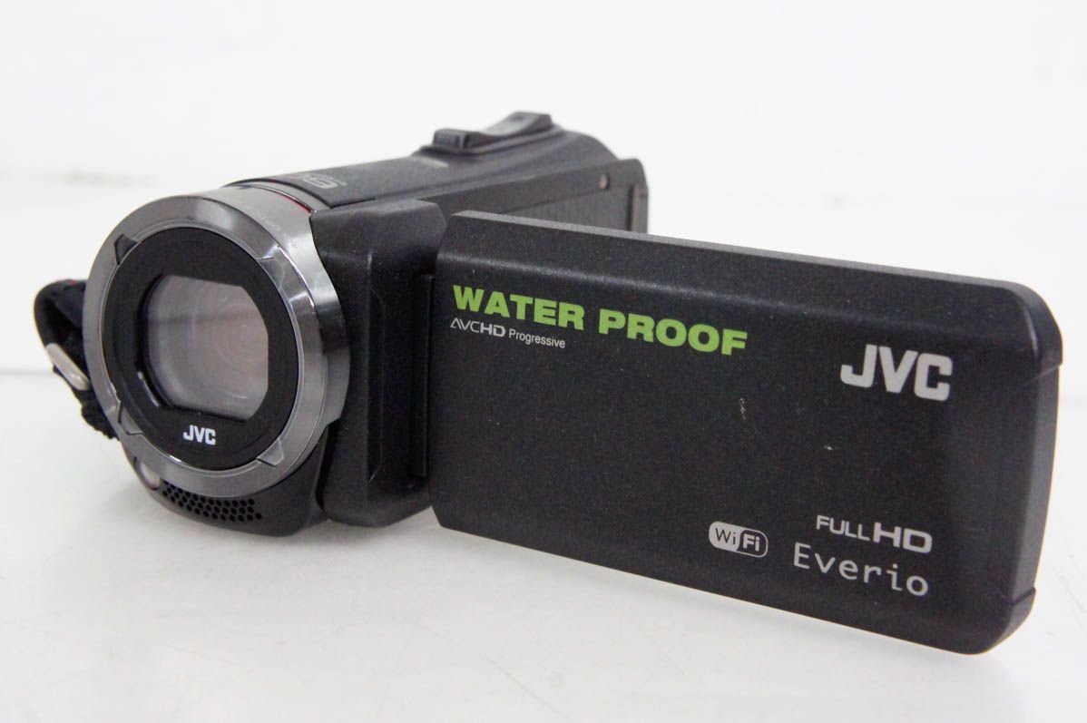 【中古】JVC Victorビクター エブリオEverio ハイビジョンメモリービデオカメラ GZ-RX500 ブラック 64GB Wi-Fi ...