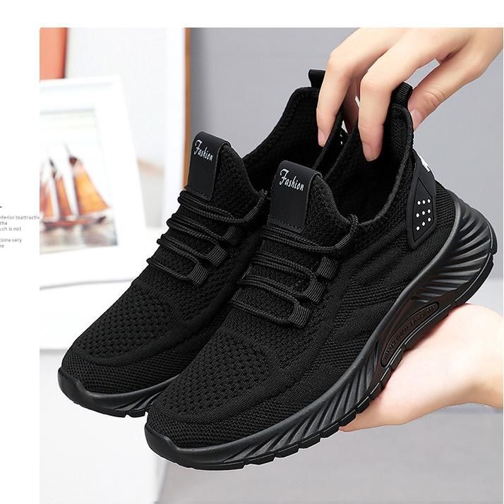 ★スニーカー レディース メッシュ レディース靴 スポーツ アウトドア 春秋 美脚 カジュアル 通気性 通勤 婦人靴 ブラック - メルカリ