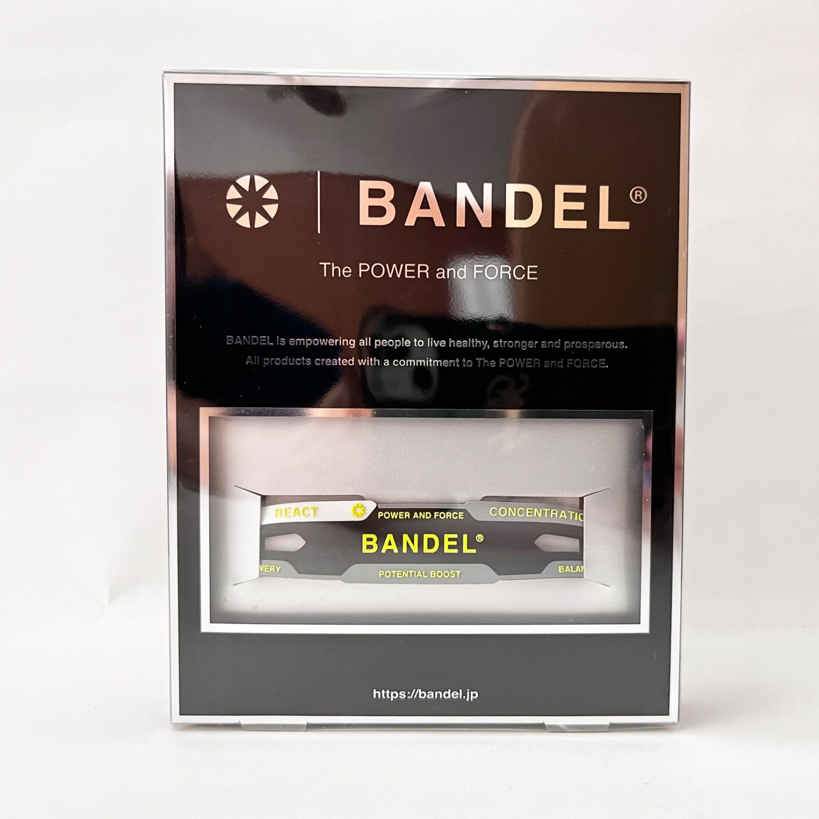BANDEL React Bracelet Black×Yellow バンデル リアクト ブレスレット ブラック×イエロー Lサイズ 19 ...