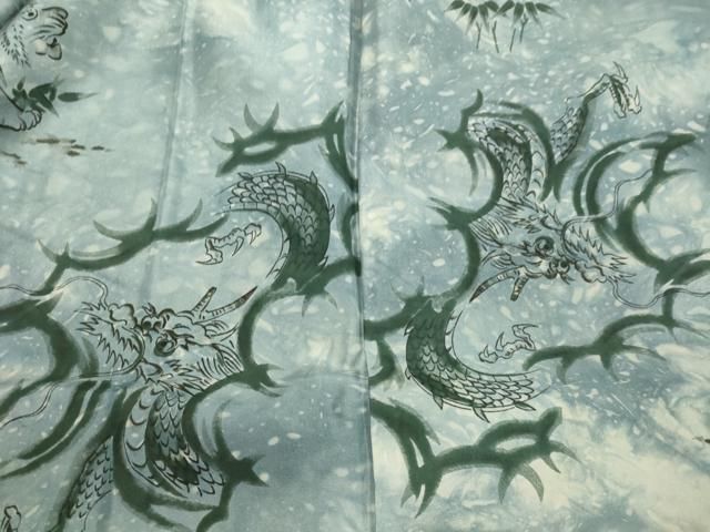 平和屋着物○男性 紬 アンサンブル 100亀甲 総詰め 正絹 逸品