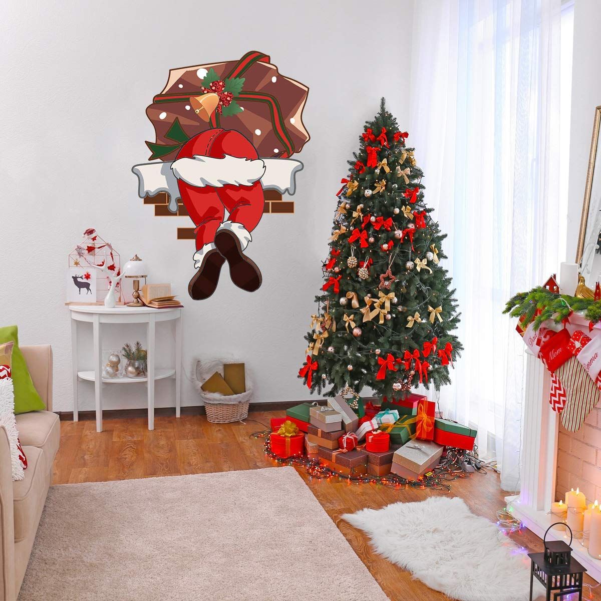 【新着商品】ステッカー 部屋の装飾 壁に貼る 休日の装飾 剥がせる すてっかー クリスマス 壁飾り クリスマス 壁ステッカー Christmas ドア ウォールステッカー サンタ ウォール ...