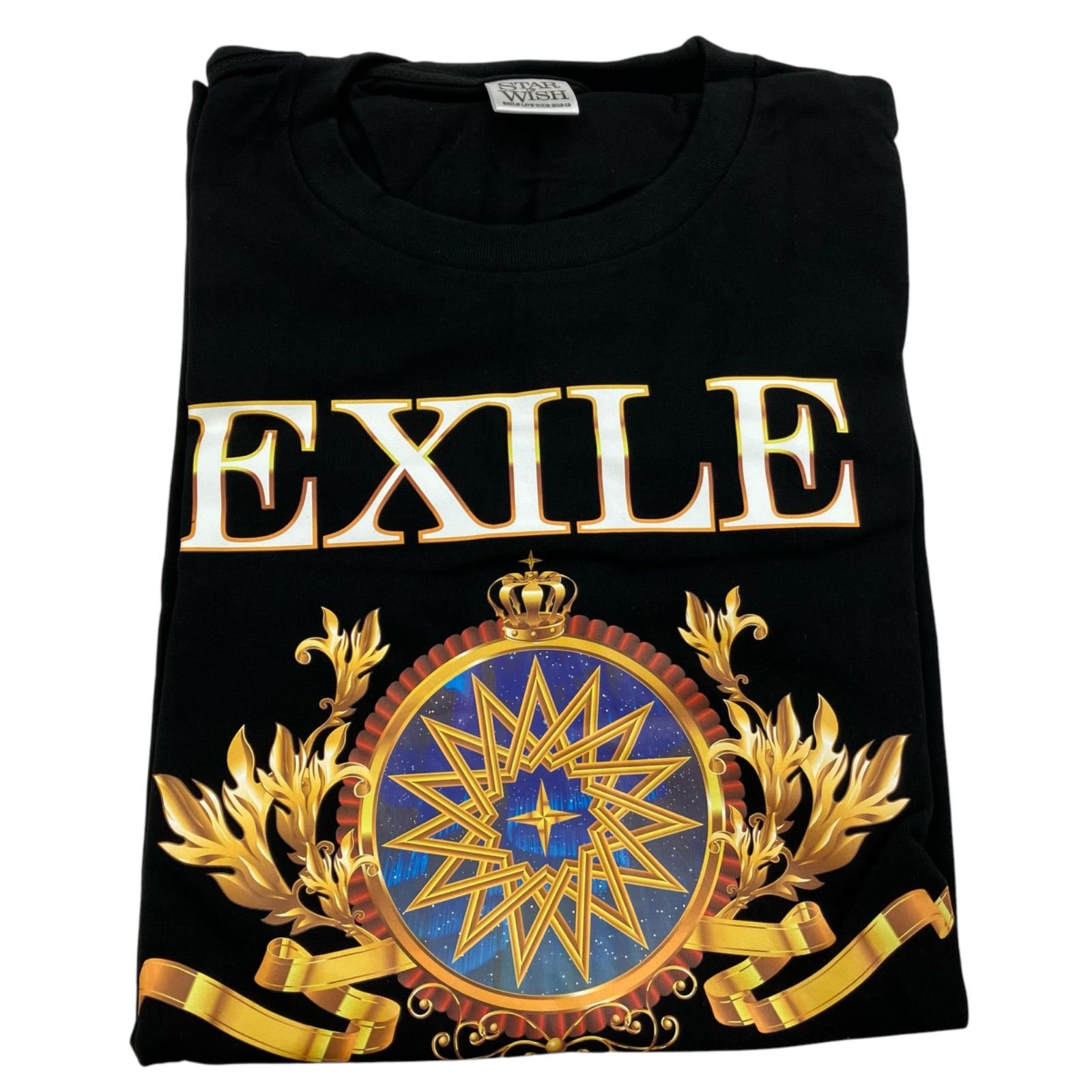 186004 EXILE ツアーTシャツ M EXILE LIVE TOUR 2018-2019 STAROFWISH ブラック - メルカリ
