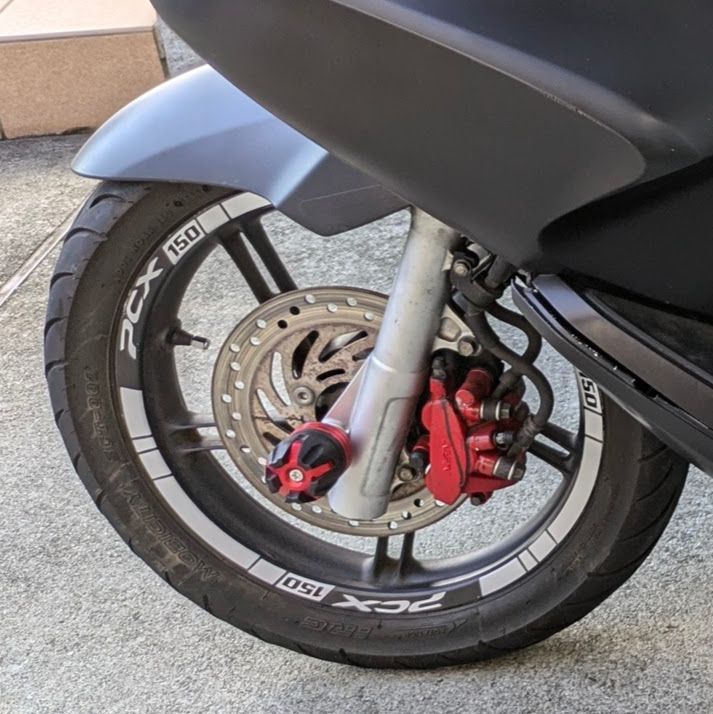 国内未発売 HONDA PCX125 150 ADV150 ホイールデカール 前後輪セット シルバー HYBRID JF28 KF12 JF56 KF18 JF81 JF84 KF30 - メルカリ
