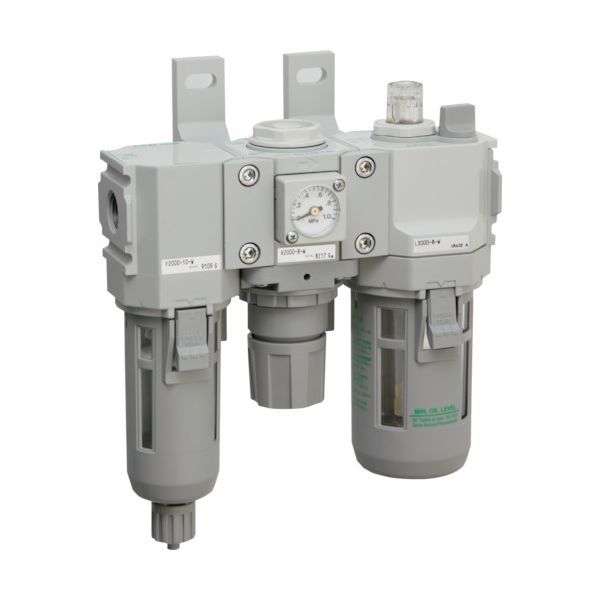 【新品・7営業日以内発送】【即納在庫品】CKD C2500-8-W-F1 FRLユニット F．R．Lコンビネーション 接続口径Rc1／4 ...