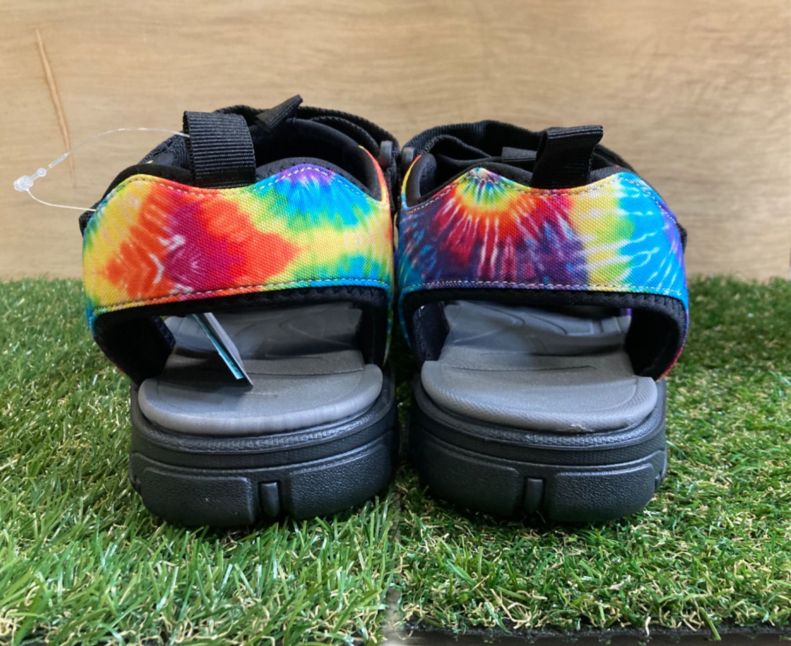 ラーキンス スポーツサンダル LARKINS L-6514 レインボー 25〜27cm メンズ マジック サンダル アウトドア 軽量 つま先隠れる 虹色 25cm 25.5cm 26cm 26 ...