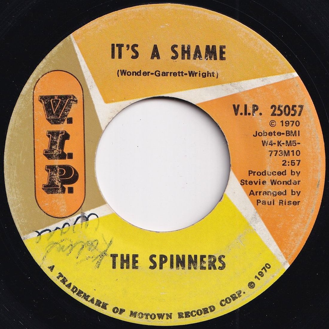 Spinners It's A Shame / Together We Can Make Such Sweet Music V.I.P. US ...