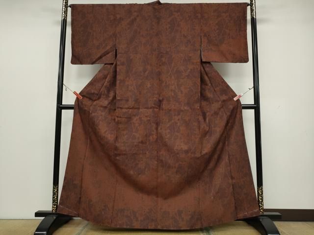 平和屋着物○訪問着 作家物 紬地 辻が花 正絹 逸品 AAAX0194np