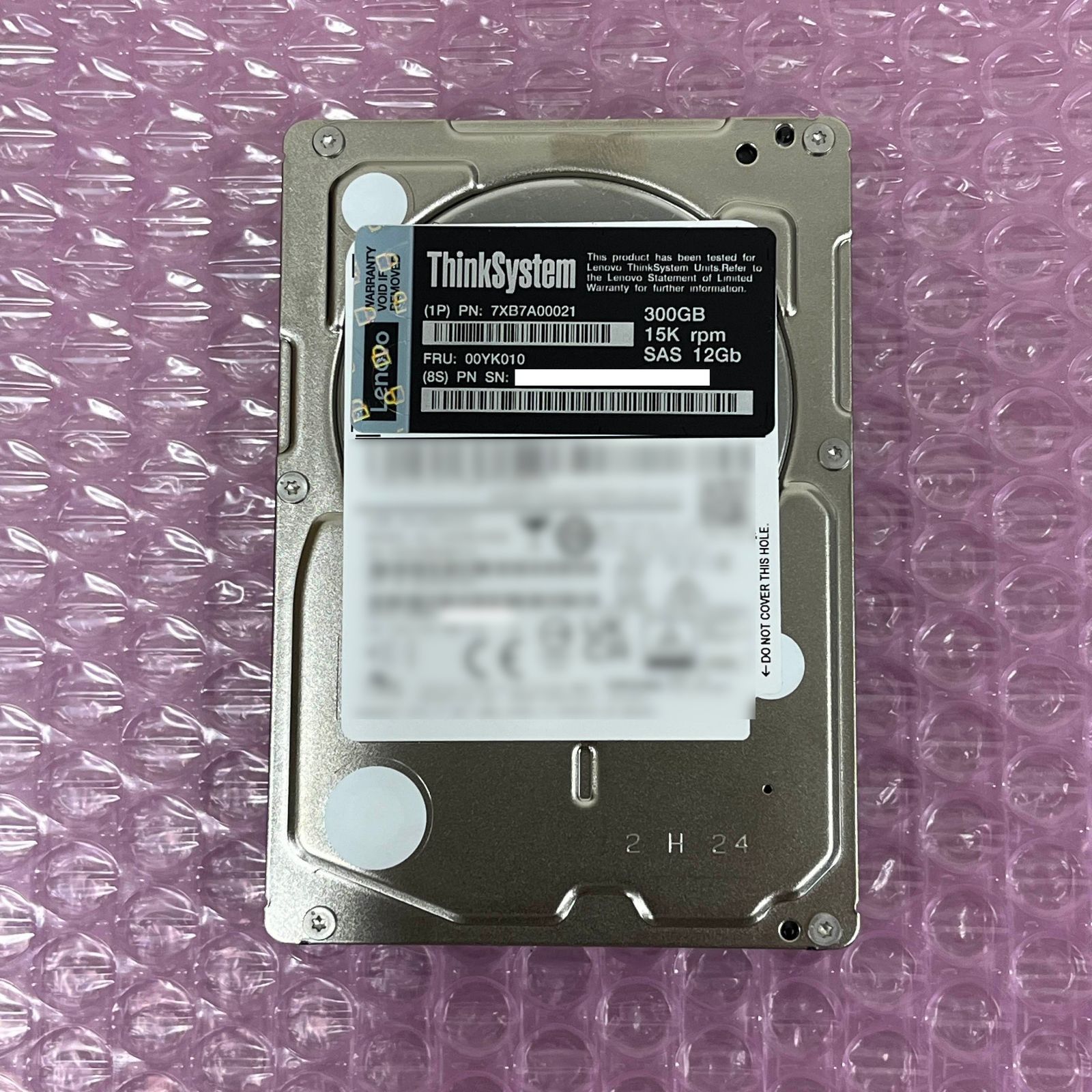 【全セクタチェック済み】Lenovo純正HDD SAS 2.5inch 300GB 15K 12Gb/s FRU:00YK010 - メルカリ