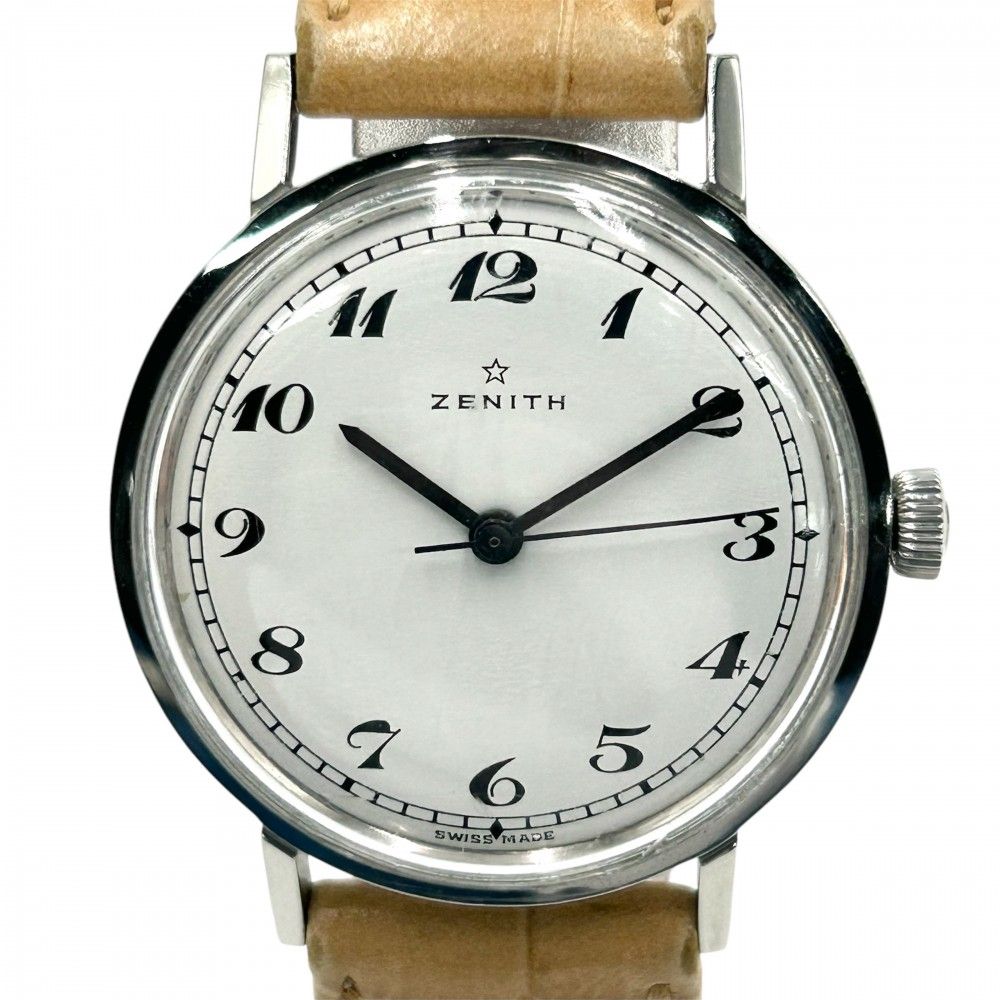 ゼニス 腕時計 ボーイズ MT SS ホワイト文字盤 ZENITH 2532 手巻き ステンレススチール ホワイト 白 ベージュ【中古品】 - メルカリ