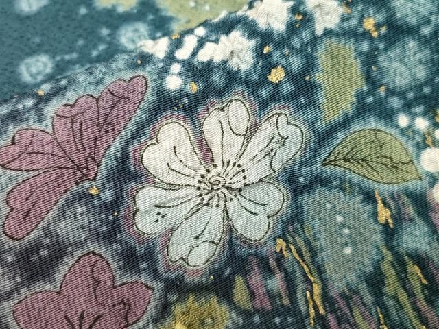 平和屋着物○吉乃一廉 幻の辻が花 訪問着 辻が花 絞り 暈し染め 金彩