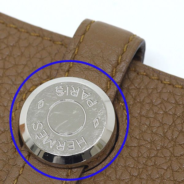 エルメス HERMES ドゴン カードケース ブロンズドレ トゴ 名刺入れ D