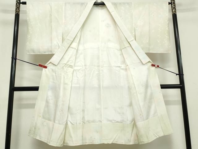 平和屋着物□振袖用長襦袢 無双仕立て 草花地紋 洗える着物 AAAV2946st