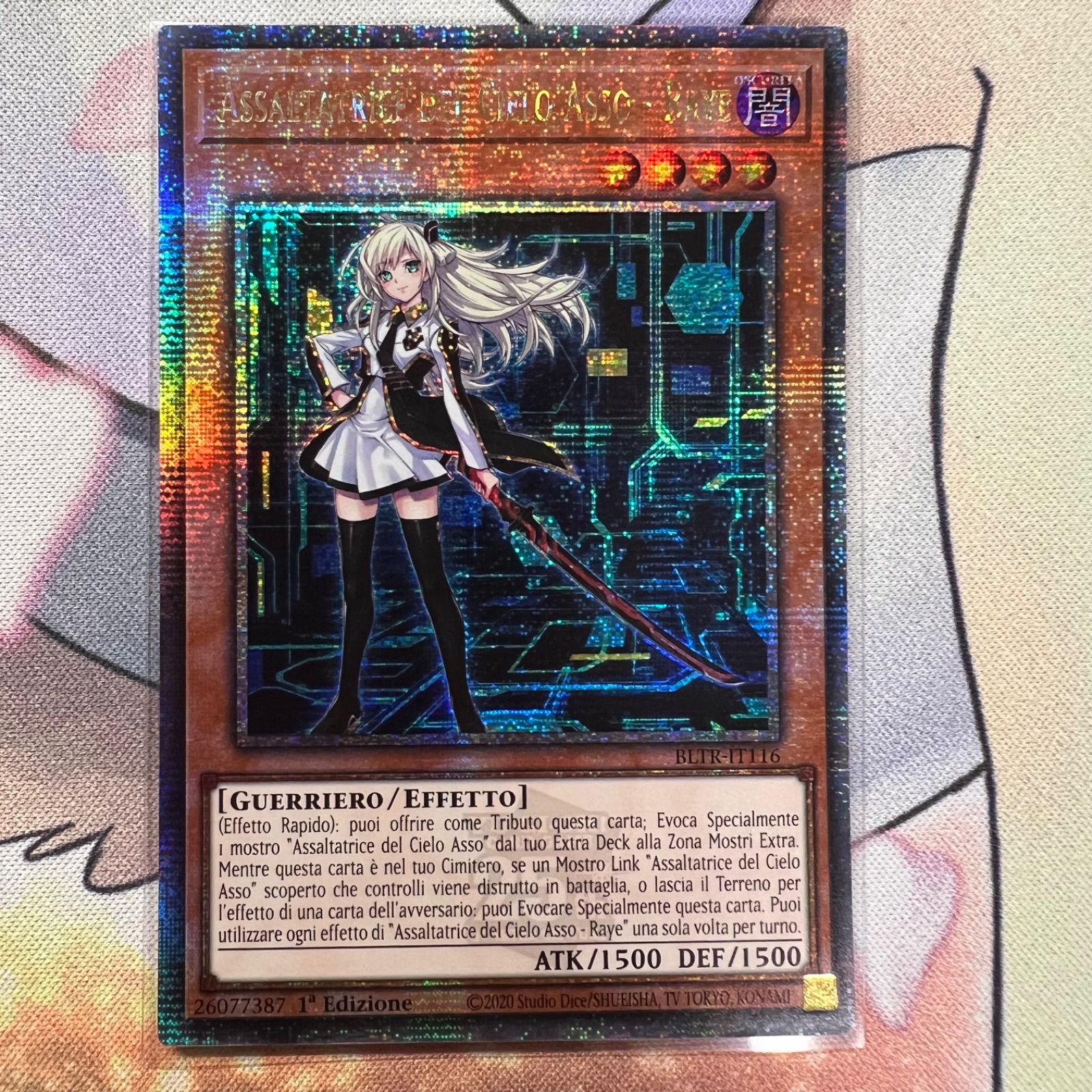 【遊戯王】閃刀姫－レイ イタリア語版 BLTR-IT117 25th クォーターセンチュリーシークレットレア EU - メルカリ