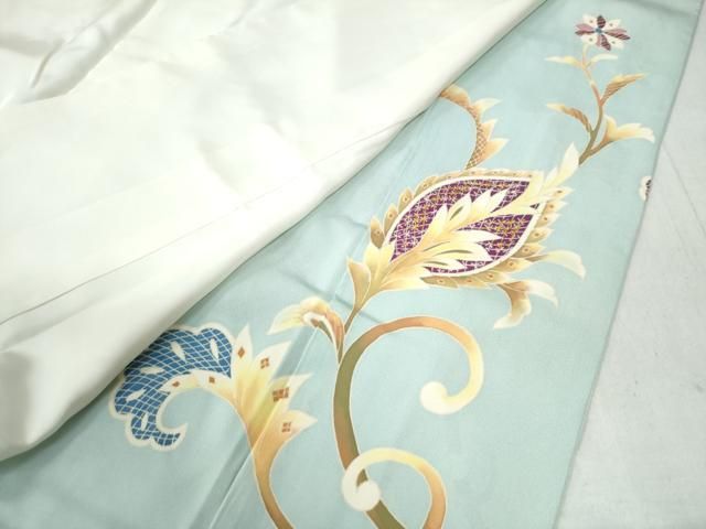 平和屋着物○野口彦太郎 大彦三代目 江戸染繍友禅 色留袖 刺繍