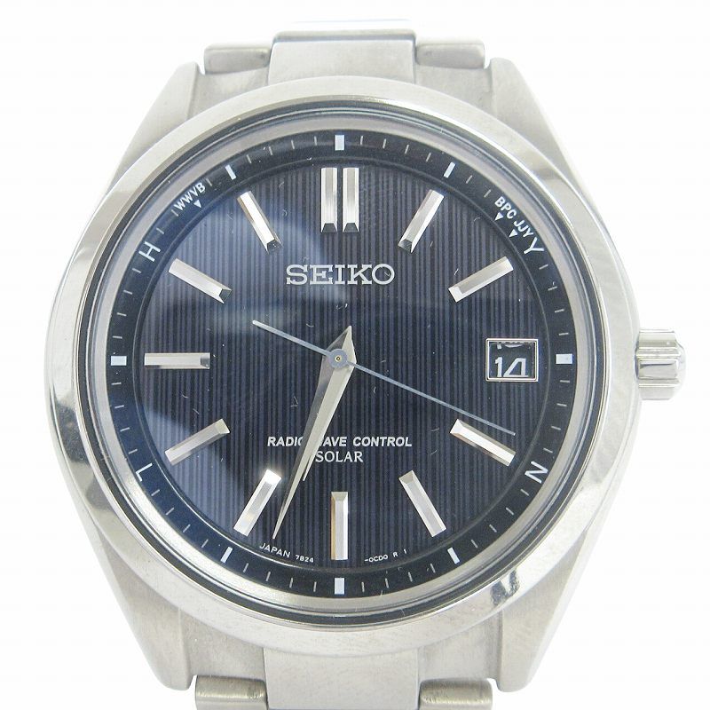セイコー SEIKO ブライツ BRIGHTZ 腕時計 アナログ デイト ソーラー 電波 3針 SAGZ083 文字盤ブラック シルバーカラー ...