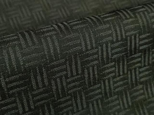 平和屋本店■極上　男性　お召　キングサイズ　網目文　羊羹色地　逸品　DZAA6438kh5 平和屋本店□極上 男性 お召 キングサイズ 網目文 羊羹色地 逸品