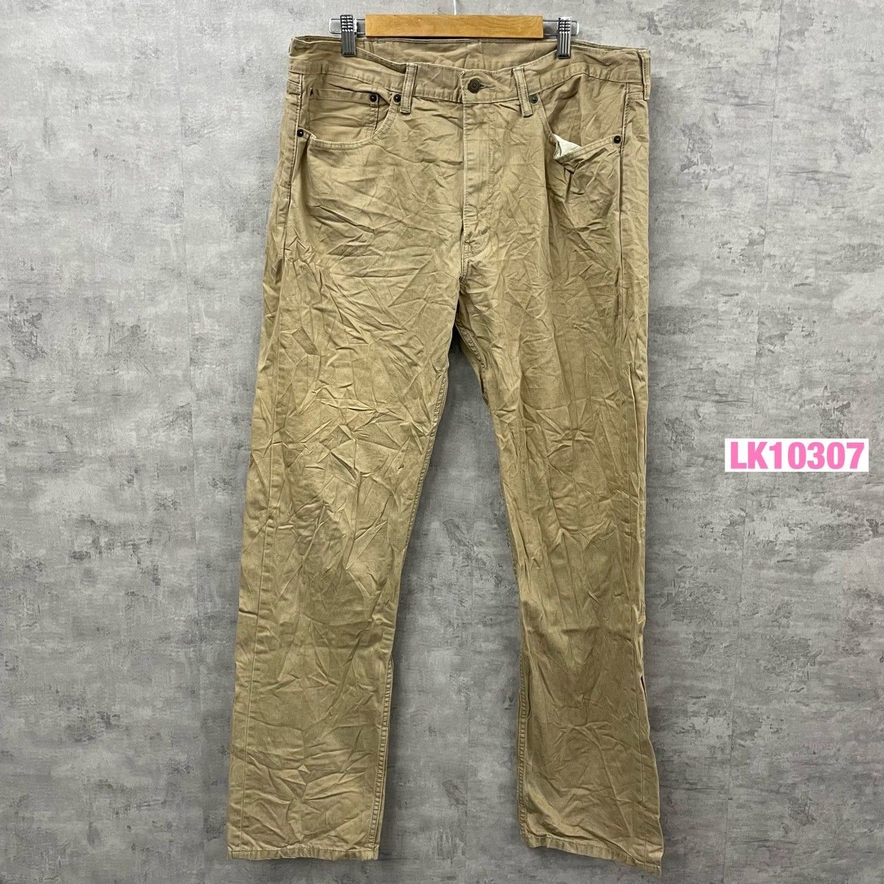 Levi's505TM ブラウンベージュ ジップフライ カラーパンツ W38L34 実寸W38in 白タブ 00505-0718 USA 海外 ...