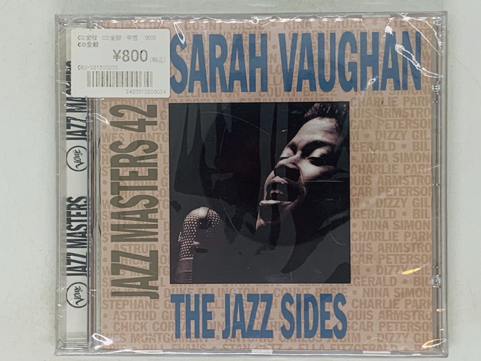 CD 未開封 SARAH VAUGHAN THE JAZZ SIDES / Verve JAZZ MASTERS 42 / サラ・ヴォーン ジャズ Y12 - メルカリ