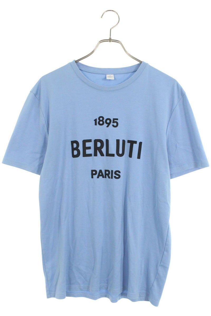 極美品▽BERLUTI ベルルッティ R18JRS50JAEK コットン100% ロゴ