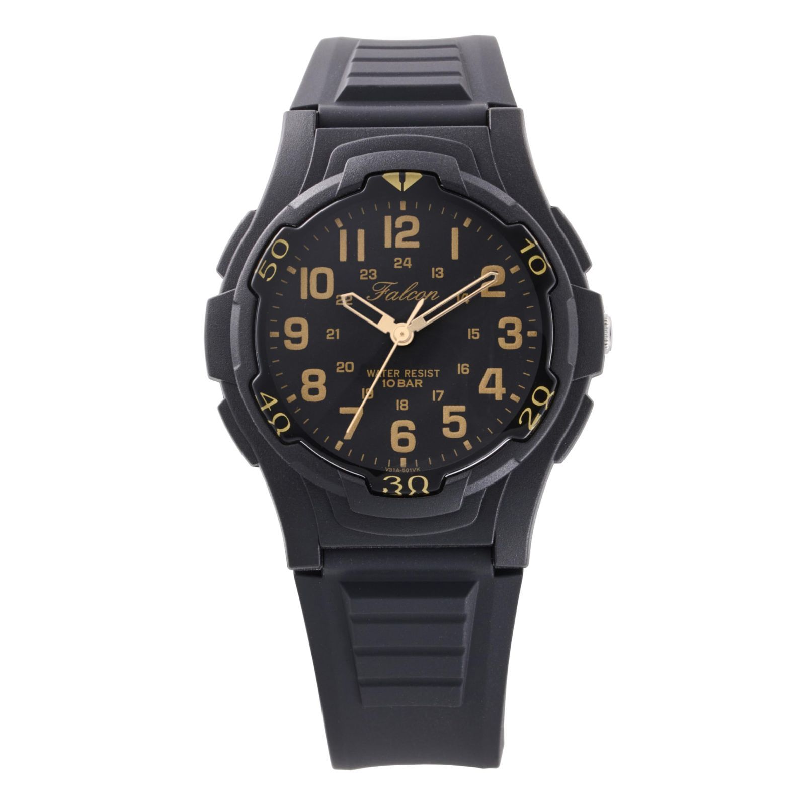 【人気商品】V31A-501VK メンズ ウレタンベルト 防水 アナログ ブラック 腕時計 Q&Q] [シチズン - メルカリ