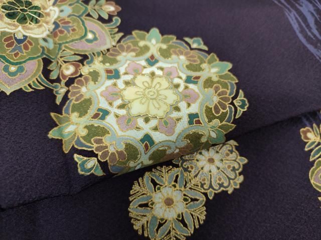 平和屋着物○螺鈿作家 藤本隆士 訪問着 枝花文 暈し染め