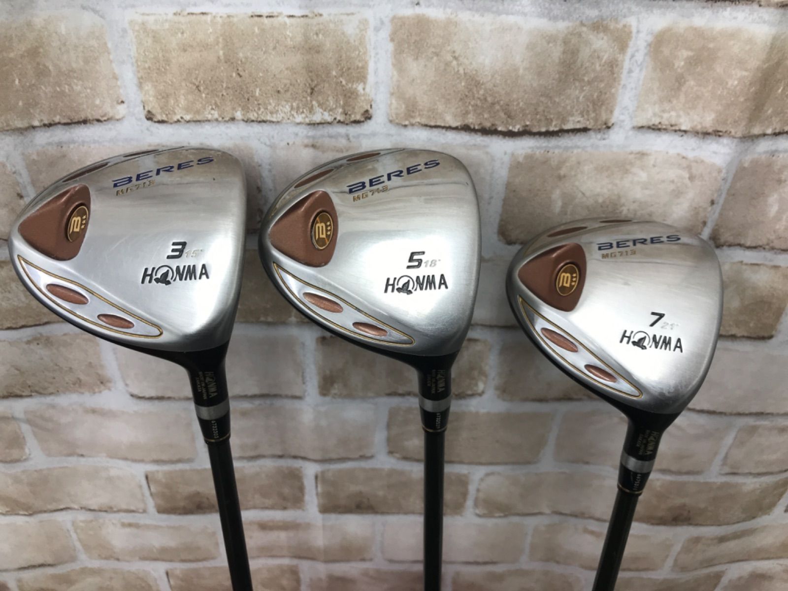 【即納】フェアウェイ | 3W・5W・7W（3本セット）右用 | 中古 | ホンマ ベレス BERES MG713フェアウェイウッド アーマック ARMRQ UD49 R 3スター - メルカリ