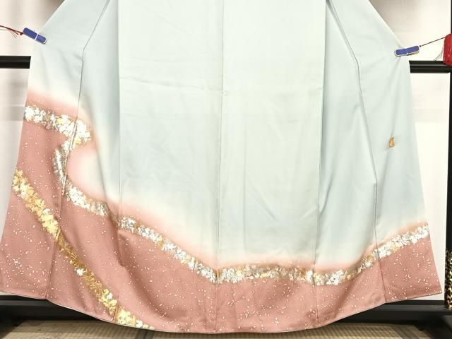 平和屋着物○金彩友禅作家 金彩の魔術師 堀省平 金煌織 訪問着 箔