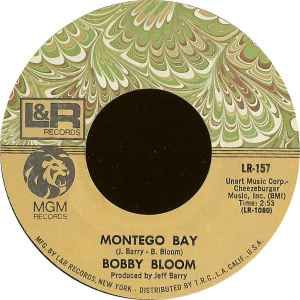 米7” Bobby Bloom Montego Bay LR157 L&R Records /00080 - メルカリ