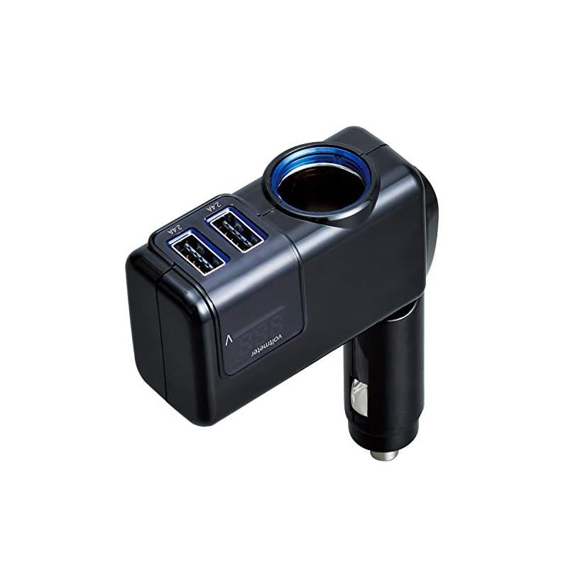 セイワ(SEIWA) 車内用品 シガーソケット増設分配器 電圧計付き USBポート搭載 角度調節 F307 12V専用 5V/4.8A - メルカリ