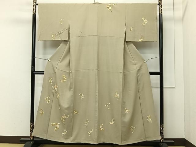 平和屋着物○訪問着 草花尽くし 金銀彩 正絹 逸品 AABC5622ck 平和屋着物