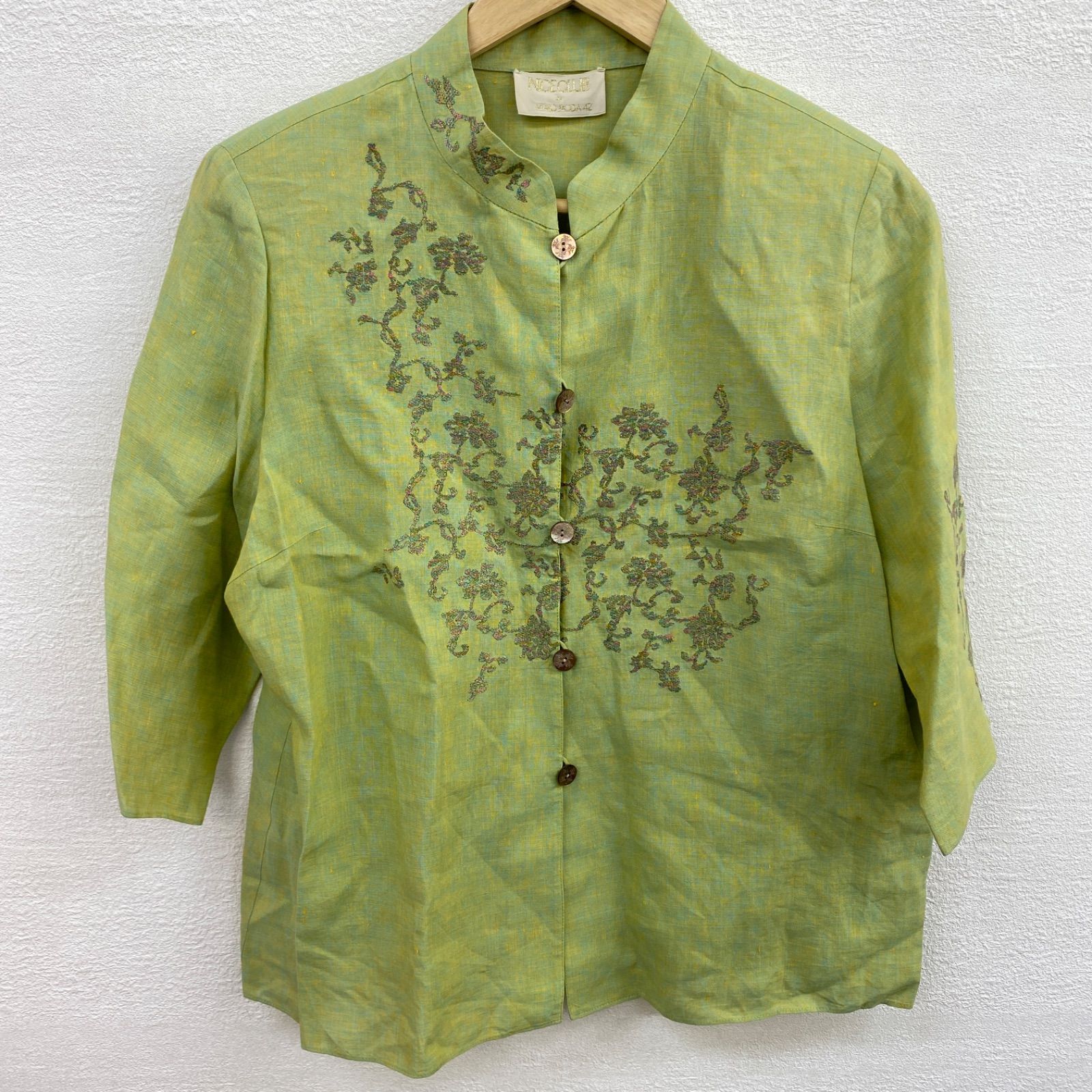 NICE CLUB by MIMO MODA ナイスクラブバイミモモーダ 薄手ジャケット 五分丈 肩パッド付き サイズ42 - メルカリ