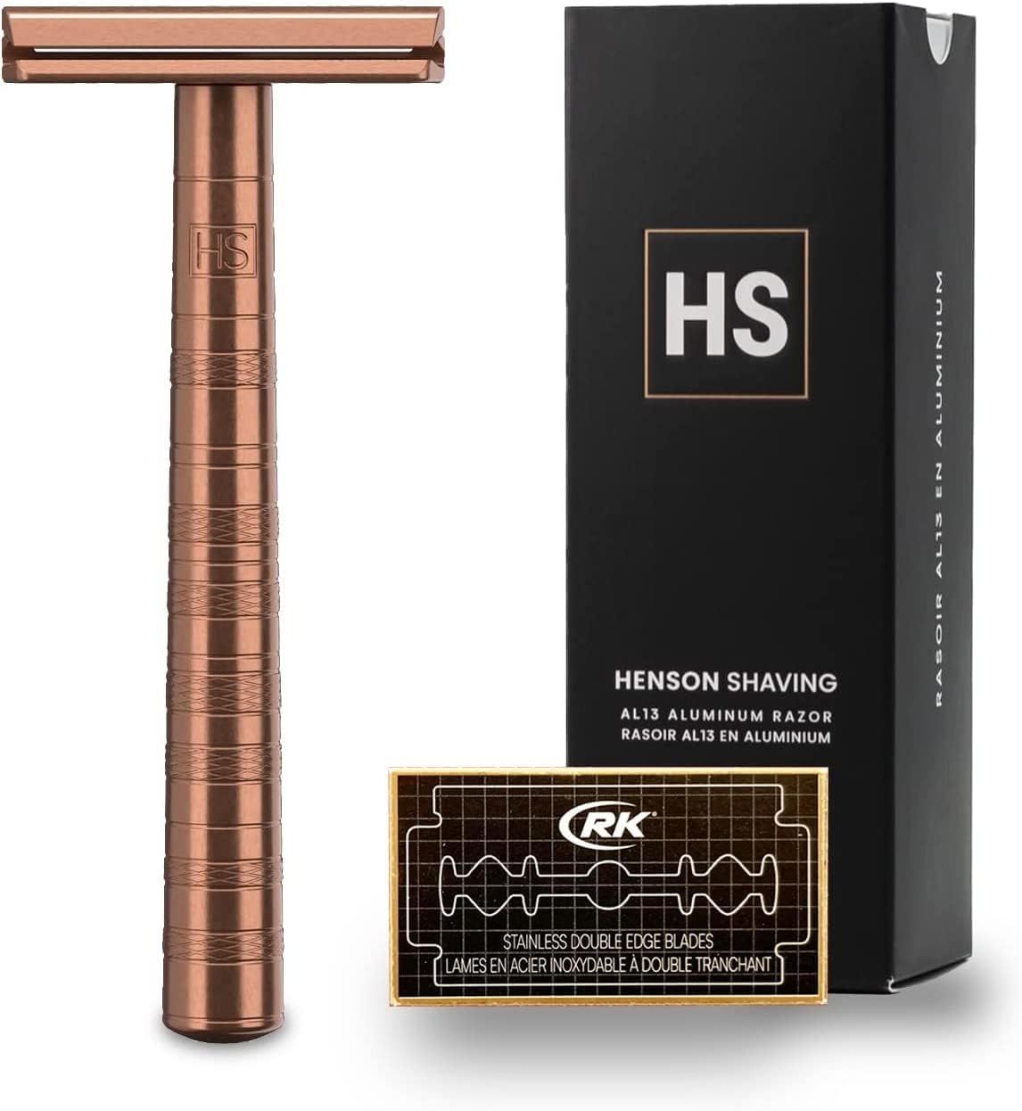 【正規品/メーカー保証付】HENSON SHAVING AL13 シェーバー MEDIUM（COPPER） 替刃5枚付 深剃りモデル【耐久性が高く、深剃りしたい方におすすめ】 - メルカリ