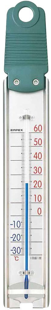EMPEX (エンペックス) 気象計 温度計 アナログ ホワイト (約)H31.4×W4.5×D0.8cm TG-6681 - メルカリ