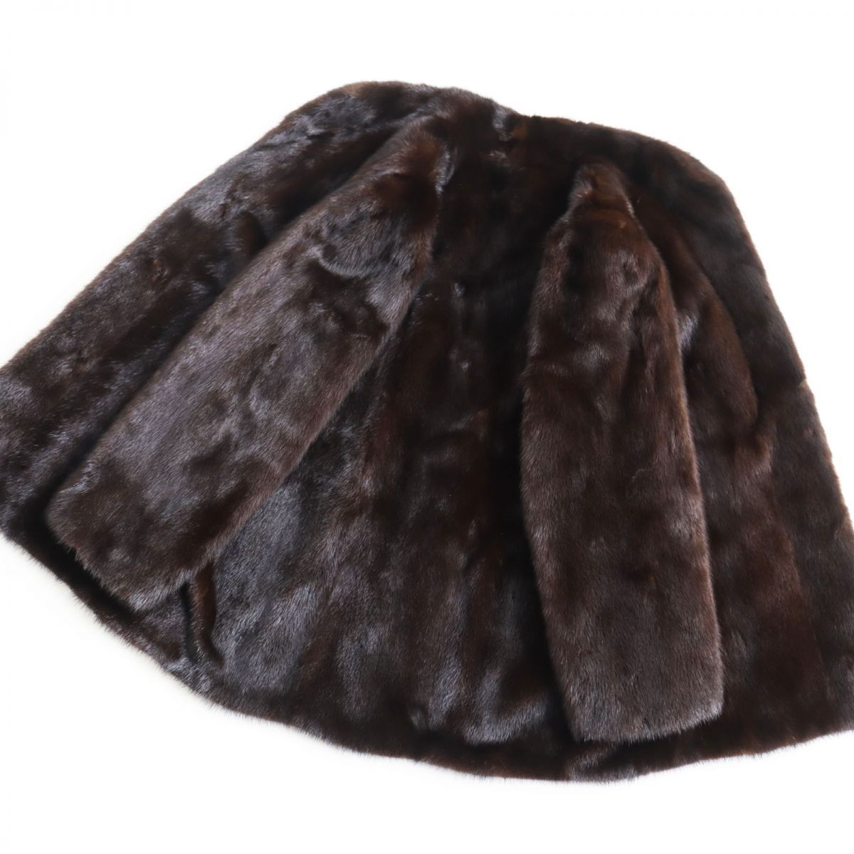 美品●Nakamura Fur ナカムラファー MINK ミンク 本毛皮ショートコート ジャケット ダークブラウン 11号 毛質艶やか・柔らか◎ 美品○Nakamura Fur ナカムラファー MINK ミンク 本毛皮ショートコート