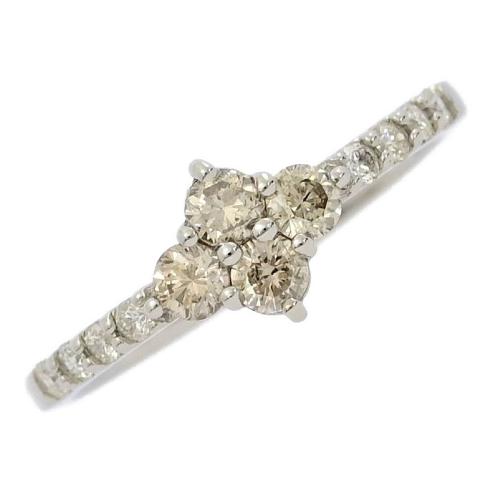 4月誕生石 4P・ダイヤモンドリング・指輪/Pt900-2.3g/0.34ct/FD:0.14ct/11号/#51/プレゼント/記念日/【♀】【N】【レディース】 530616【中古】 - メルカリ